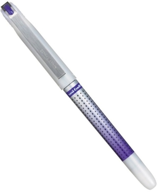Uni-ball Model ; 11167 Uniball Eye Needle UB 187S Violet Color Body ...