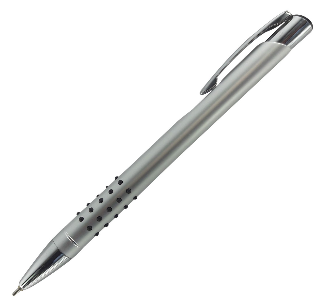 Cello Accugrip Silver Color with Grip Holding Click Type Ball Pen Model ...