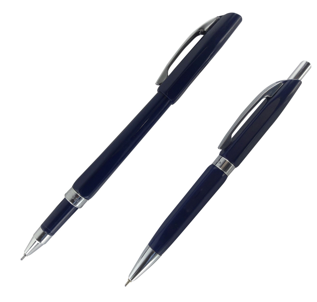 Cello Model No: 11890 Icon Black Body Roller and Click Type Ball Pen