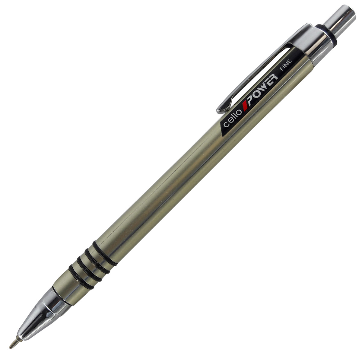 Cello Model ; 12437 Power Fine Gold Color Body Slim Type Click Ball Pen