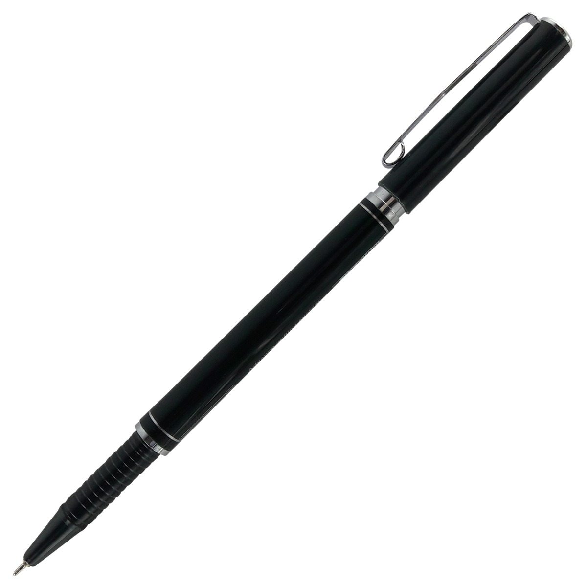 PAPERSOFT BLACK BODY CAP TYPE BALL PEN MODEL: 12620
