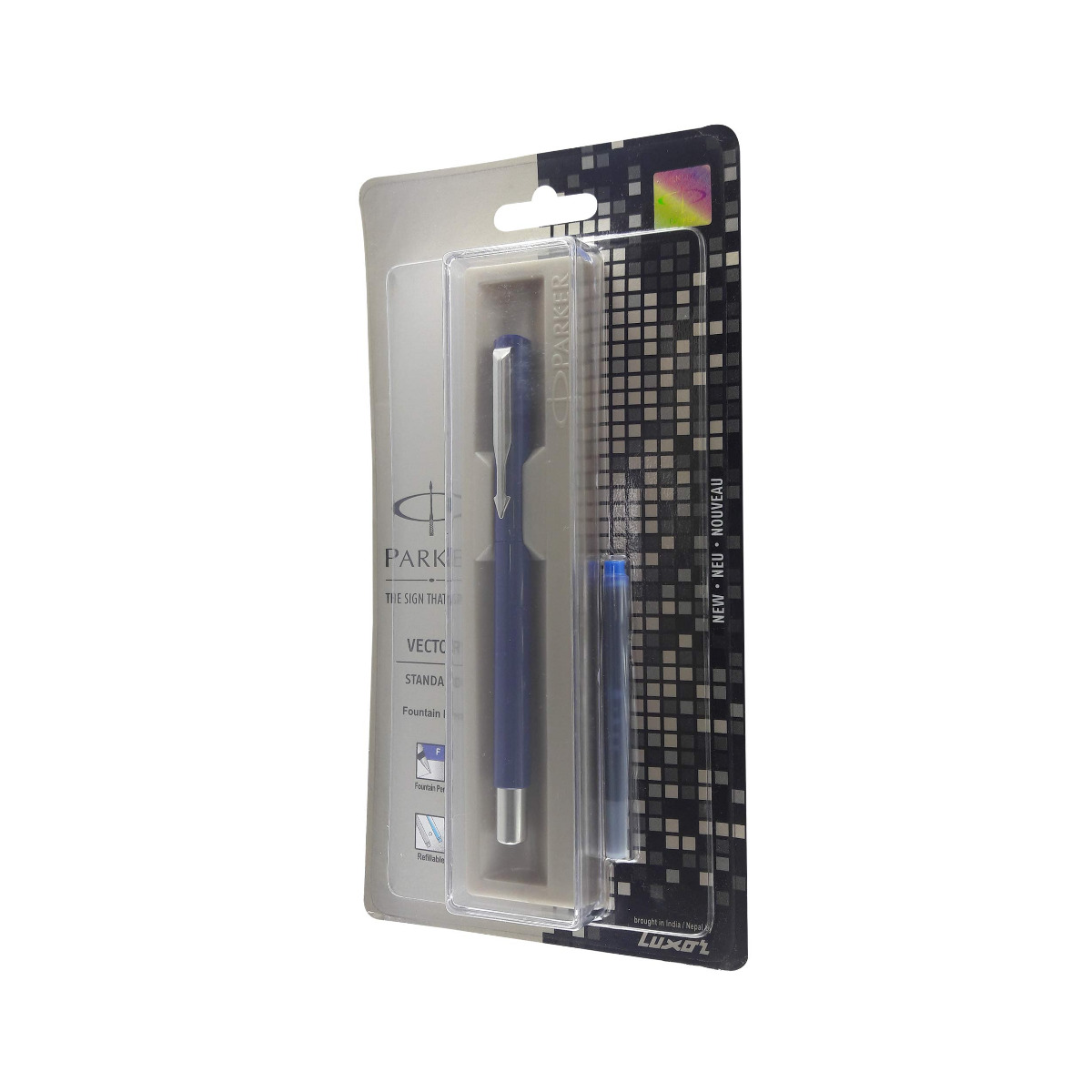 Parker Vector Standard Blue Color Body Fountain Pen Model No: 12827