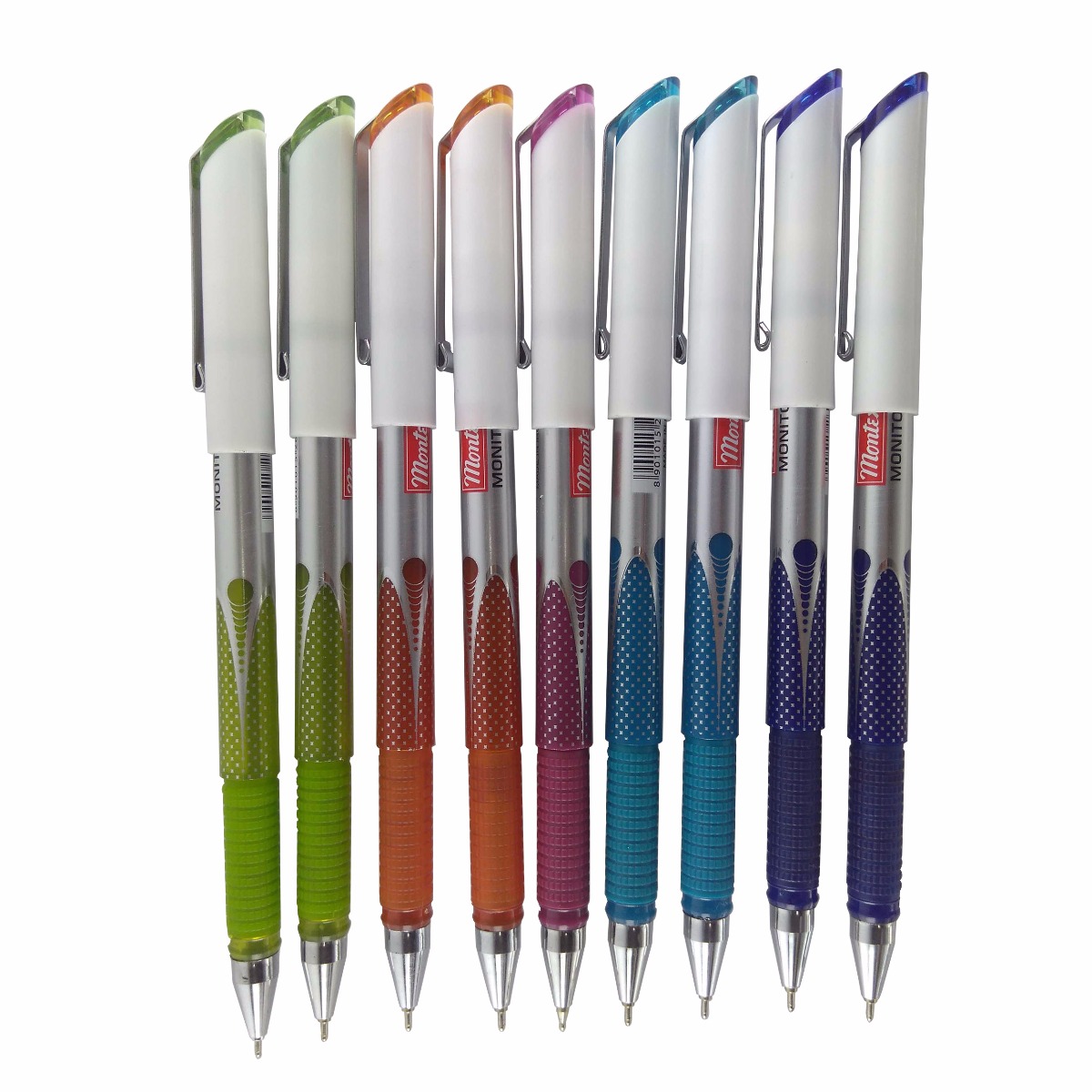 MONTEX MONITOR- 10 PIECE FIVE COLOR CAP TYPE BALL PEN MODEL: 13038