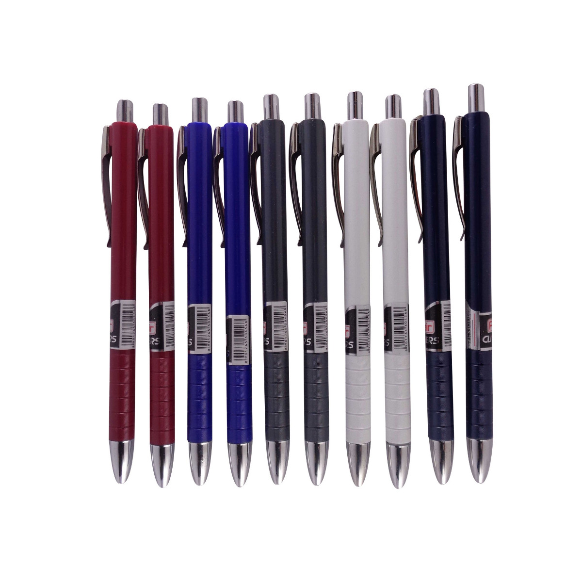 Flair clickers five colors Rectractable Ball pen Packet Model No 13404