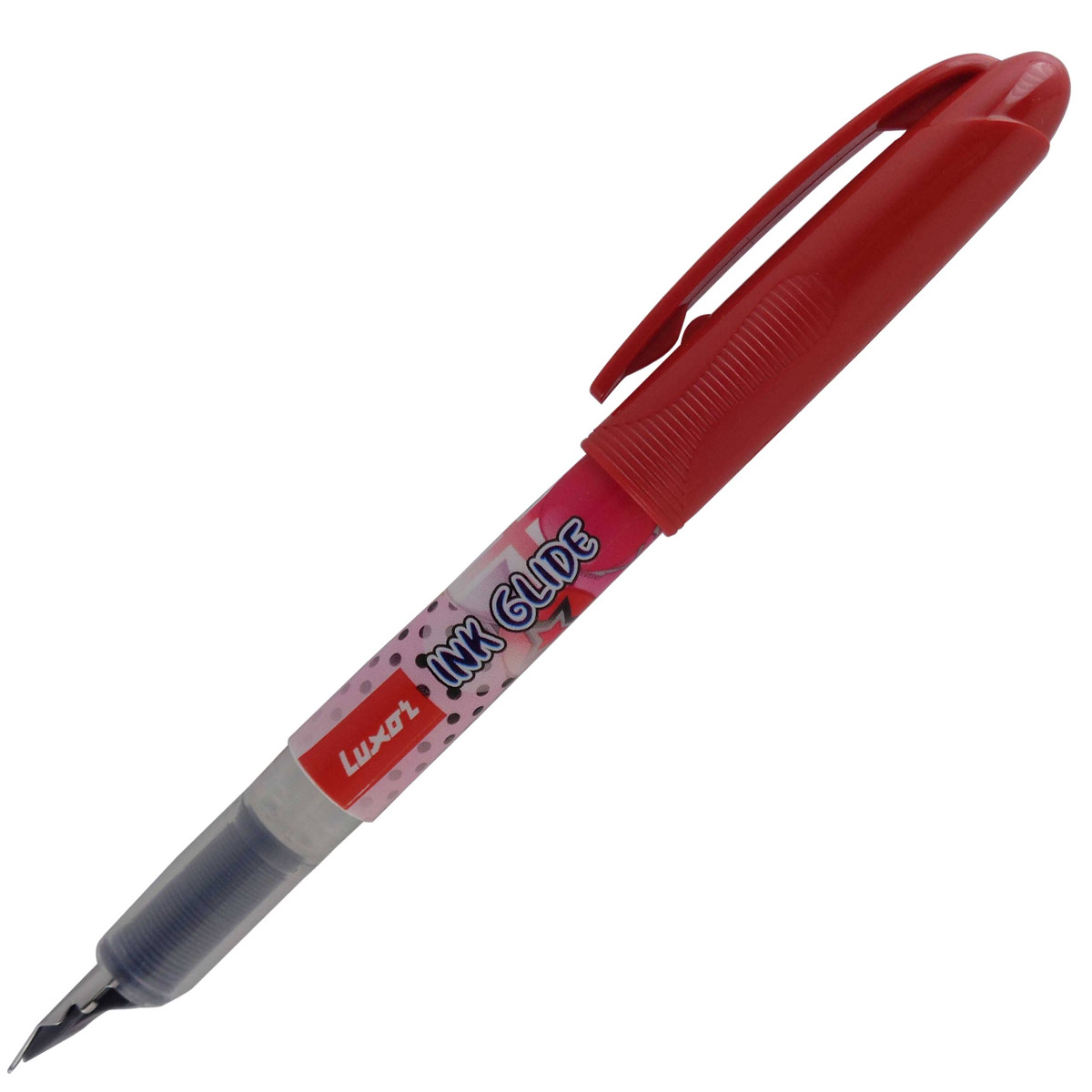 Luxor Ink glide bijous Red color cap Type with Iridium Tip flide ...