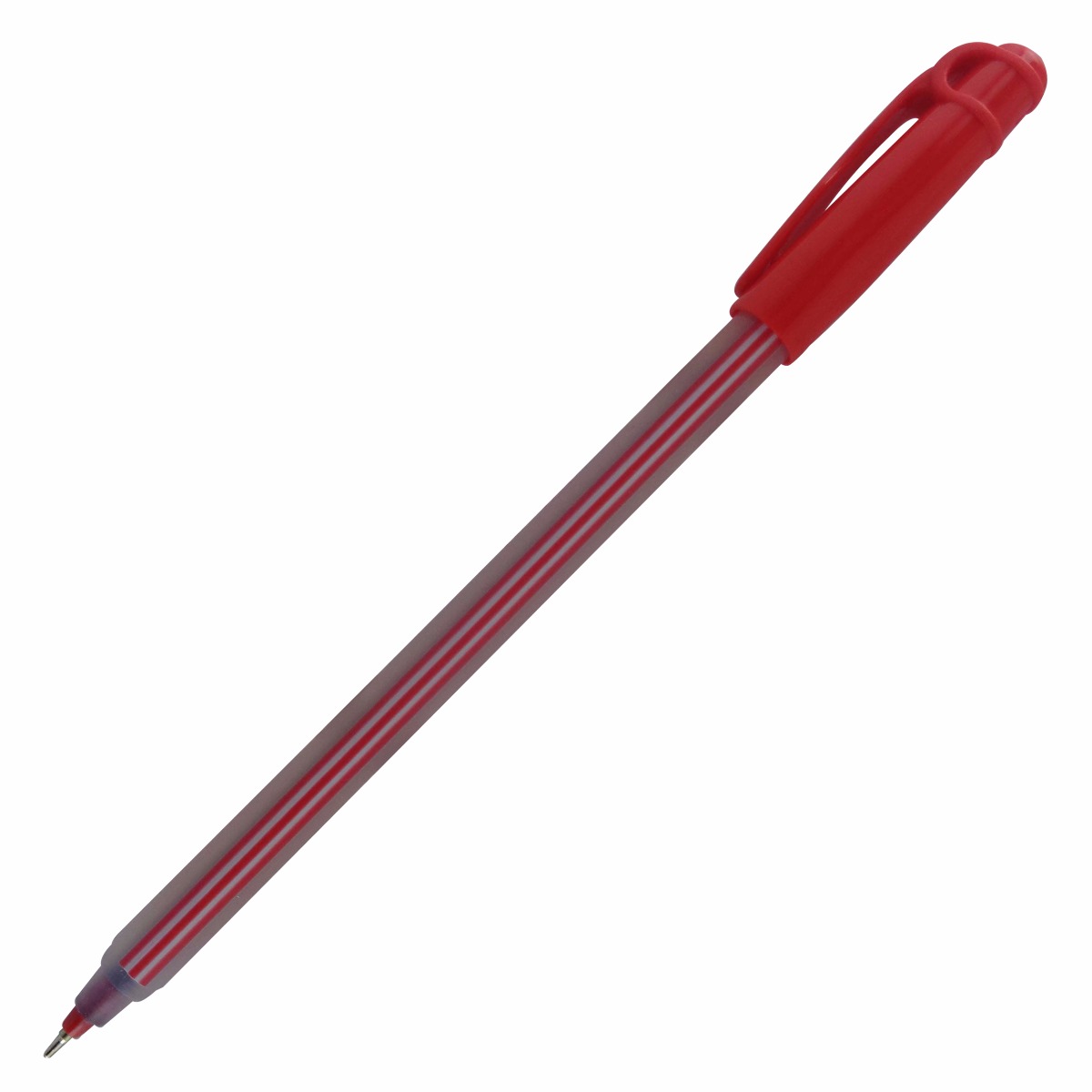 DOMS MODEL: 14828 GL TRANSPARENT BODY WITH RED COLOR CAP BLUE INK FINE ...