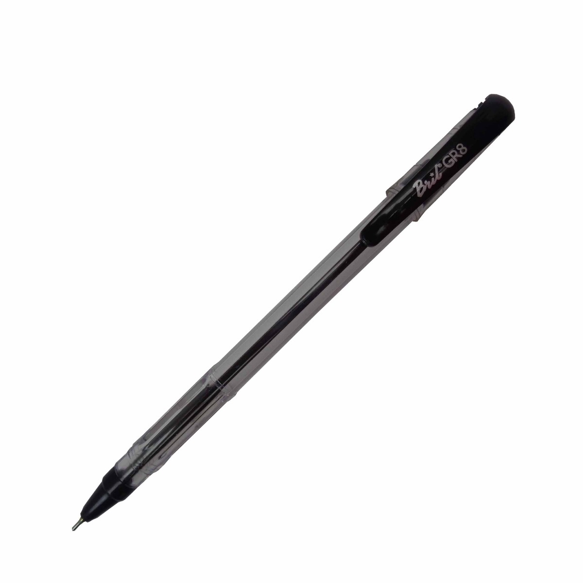 Bril Model: 15281 GR 8 Transparent body with black clip Black ink fine ...