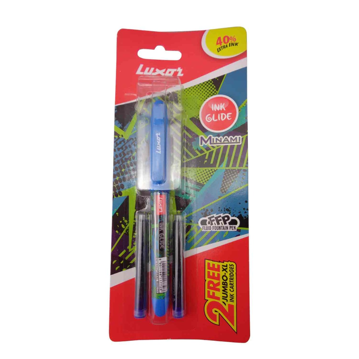 Luxor Ink Glide Grafitti Model:15659 Grafitti Design Body Blue Color ...