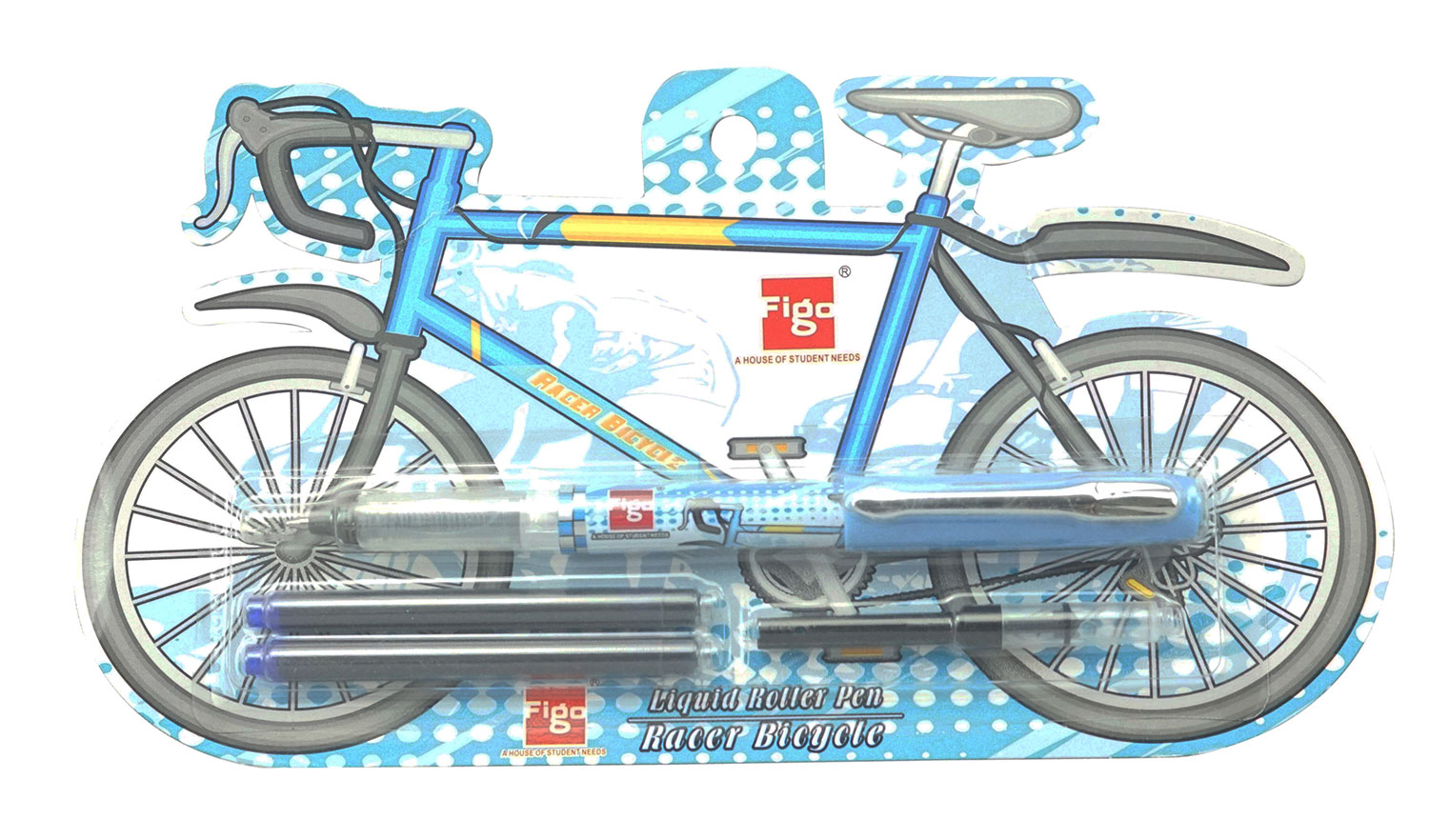 FIGO Inky cartridge Blue Body Fountain Pen