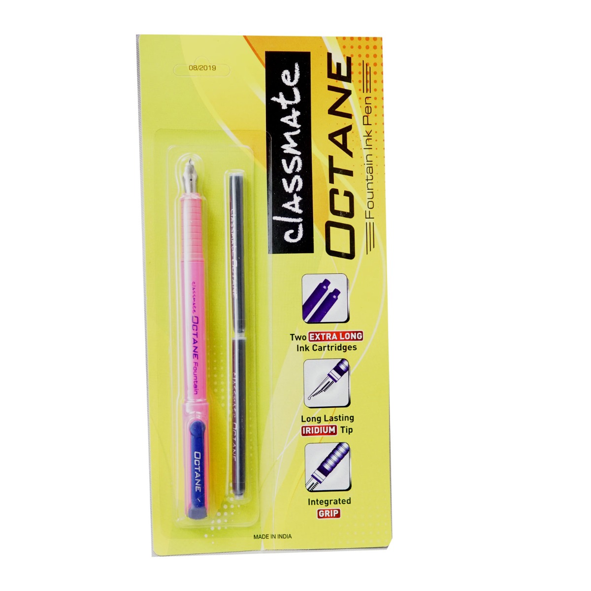 Classmate Octane Model : 17456 Pink Color With Blue Color Clip WithTwo ...