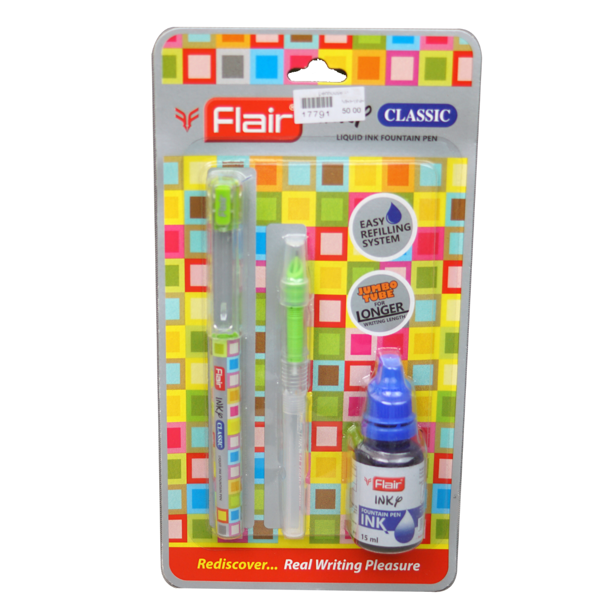 Flair Inky Classic Model:17791 Green Color Body With Easy Refilling 15 ...