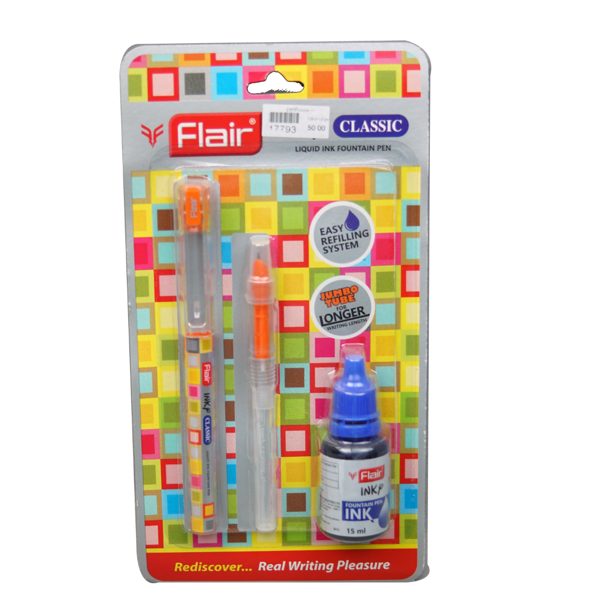 Flair Inky Classic Model:17793 Orange Color Body With Easy Refilling 15 ...