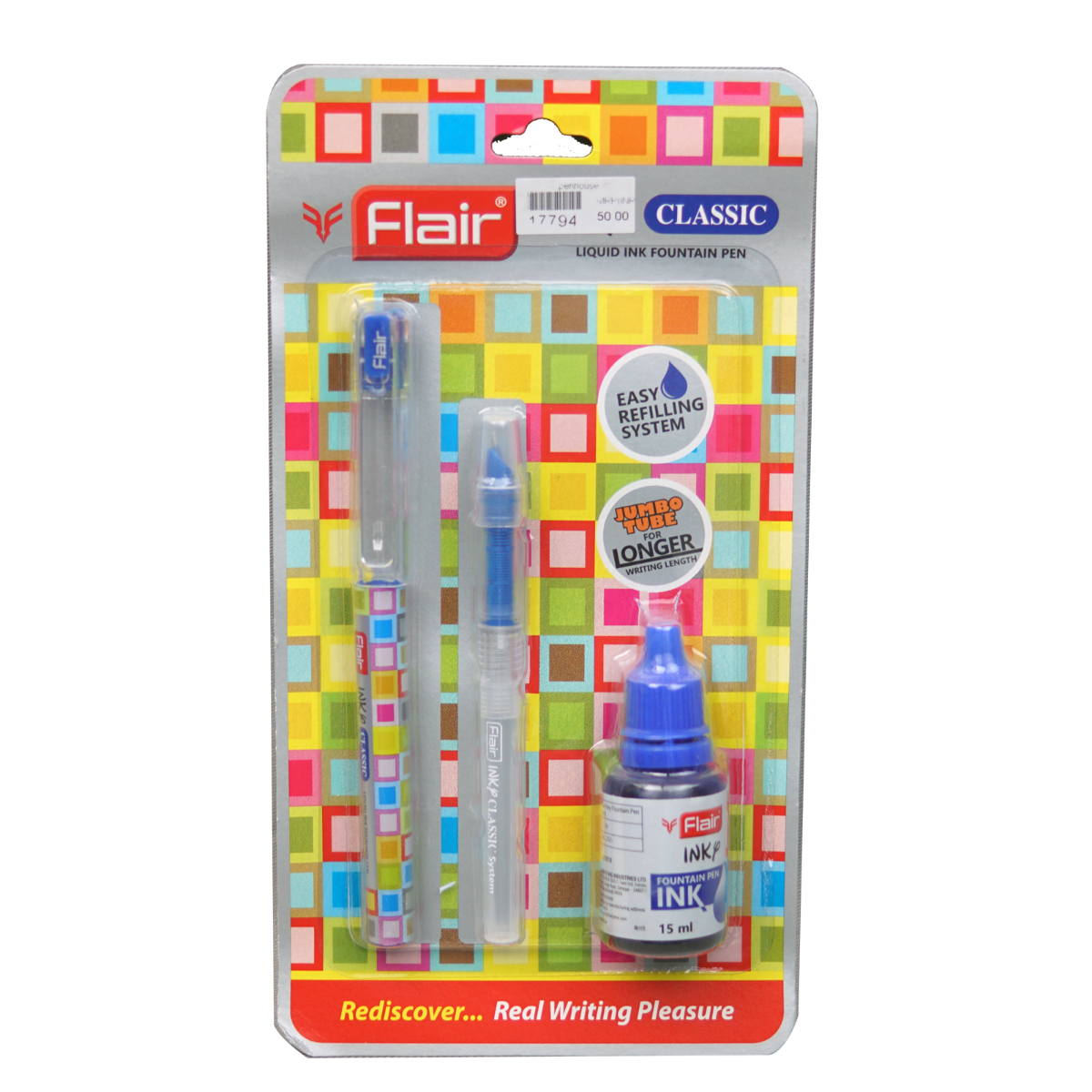 Flair Inky Classic Model:17794 Blue Color Body With Easy Refilling 15 ...