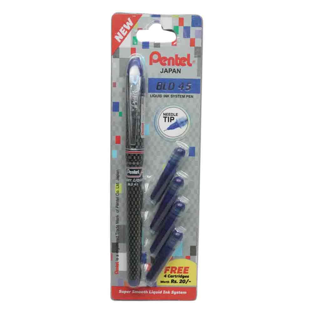 Pentel Super Liquid Bold 45 Ball Pen - Blue Ink Model.No : 17900
