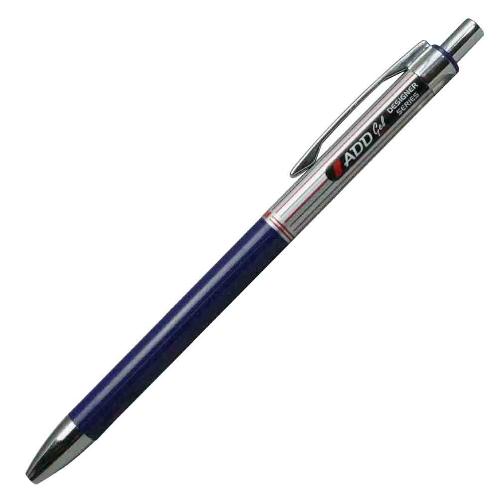 Add gel Slim Ball Point Pen -Blue Ink - Blue Body Model.No : 17903