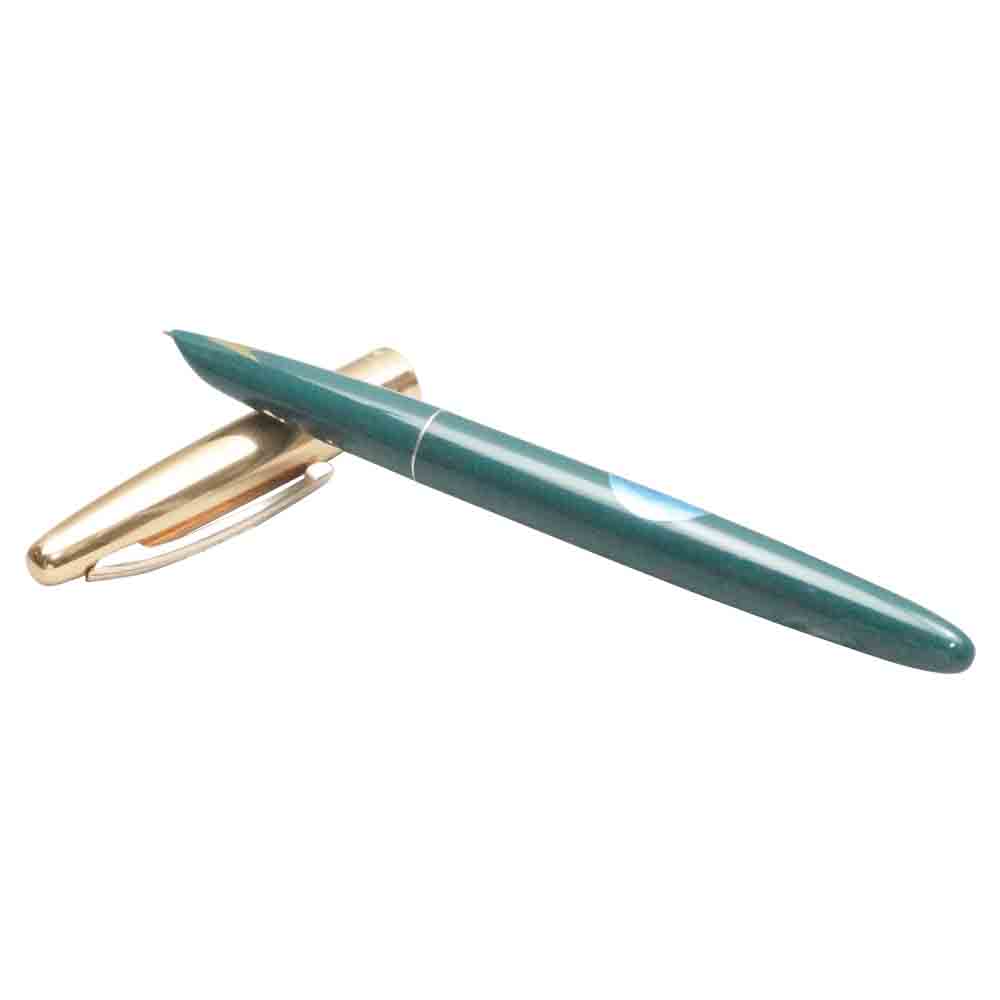 Hero 329 Fountain Pen - Green Color Body - Gold Color Cap Model: 17914