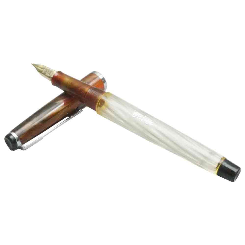 Airmail 67T - Wality Fountain Pen - Brown color Cap Transparent Body ...