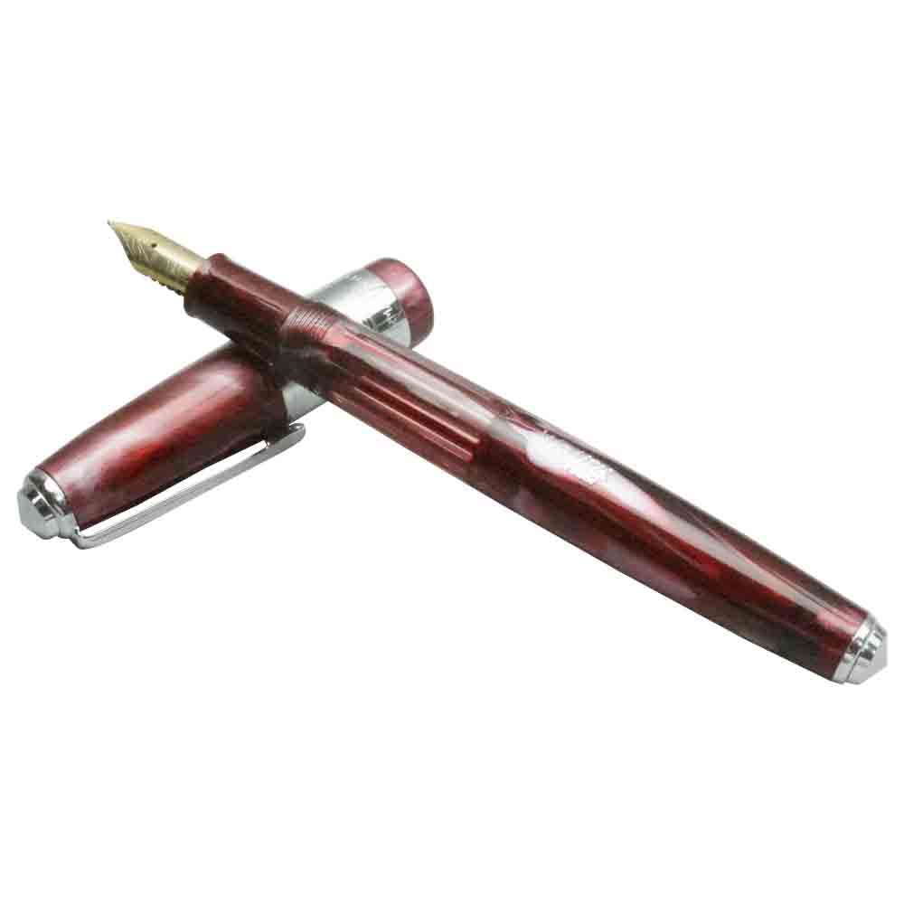 Airmail 71J - Wality Merrown Color Body Fountain Pen Model : 17959