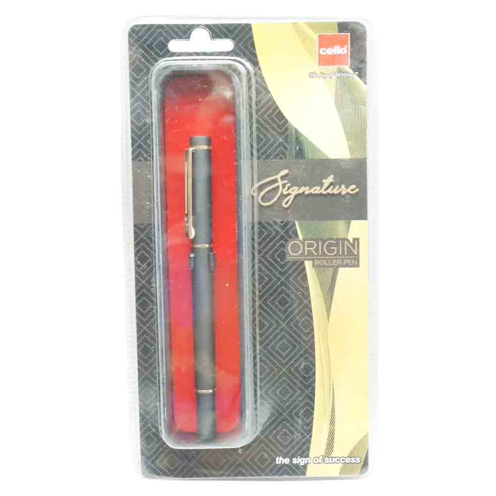 Cello Signature Origin Ball Pen Matte Black Finish Body Roller Ball ...