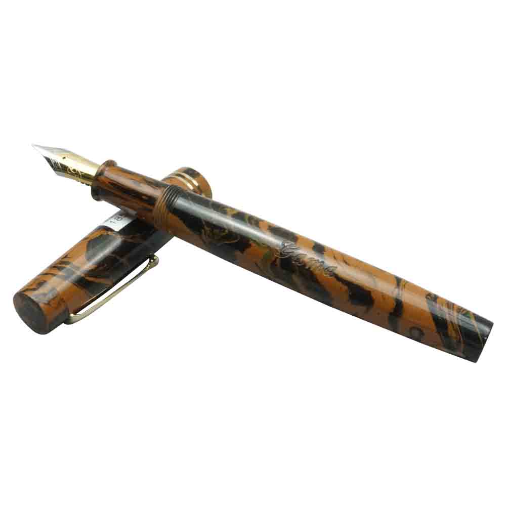 Gama Forever - Dark Brown Pattern Ebonite Fountain Pen Model 18540