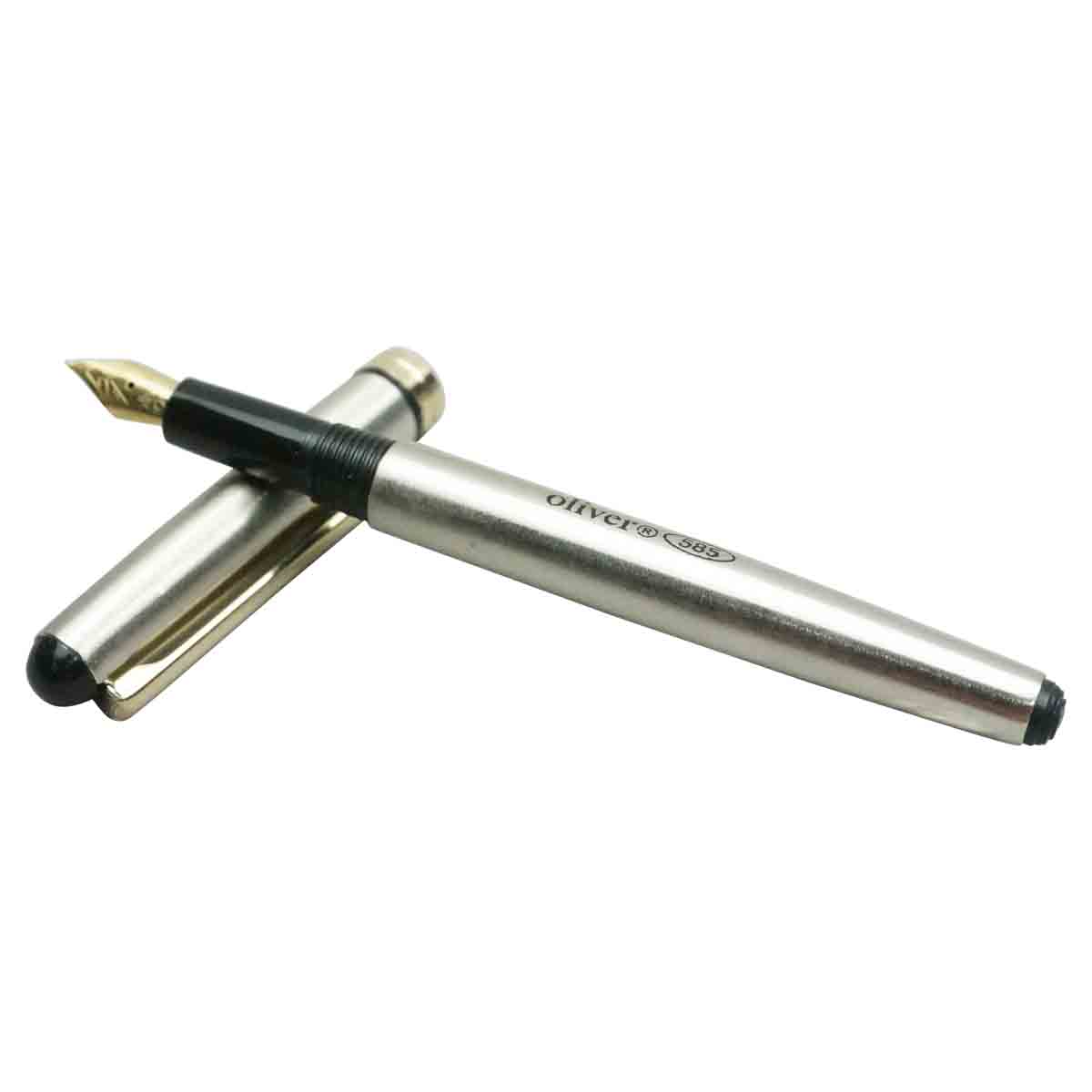 Oliver 585 Full Steel Body Fountain Pen Model 18695