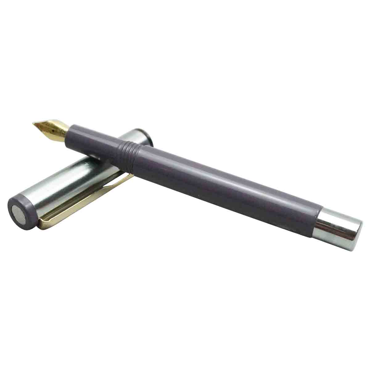 Oliver 181 Silver Cap and Grey Body Fountain Pen Model 18699