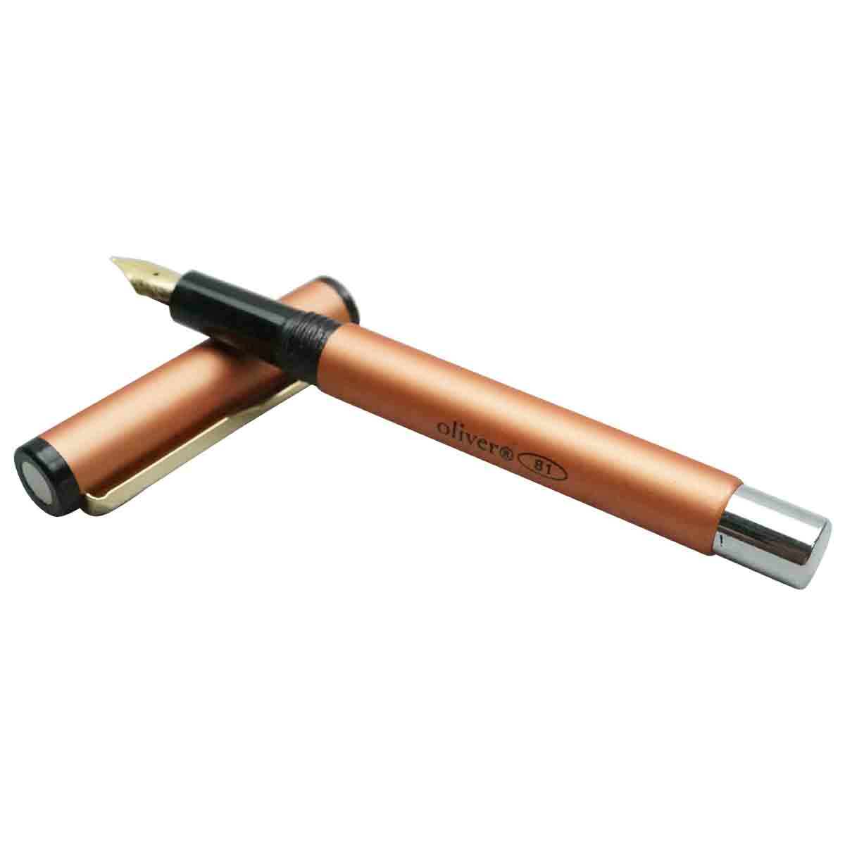 Oliver 181 Fancy Orange Color Fountain Pen Model 18702