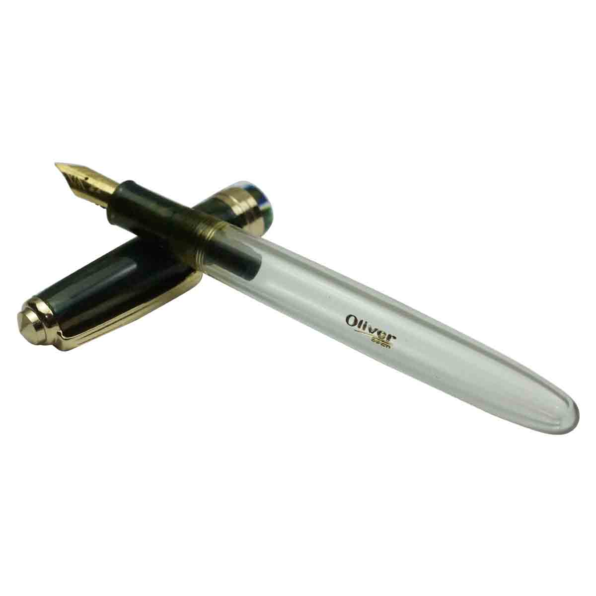 Oliver 69 HTR Dark Green Marble Finish Cap and Transparent Body ...