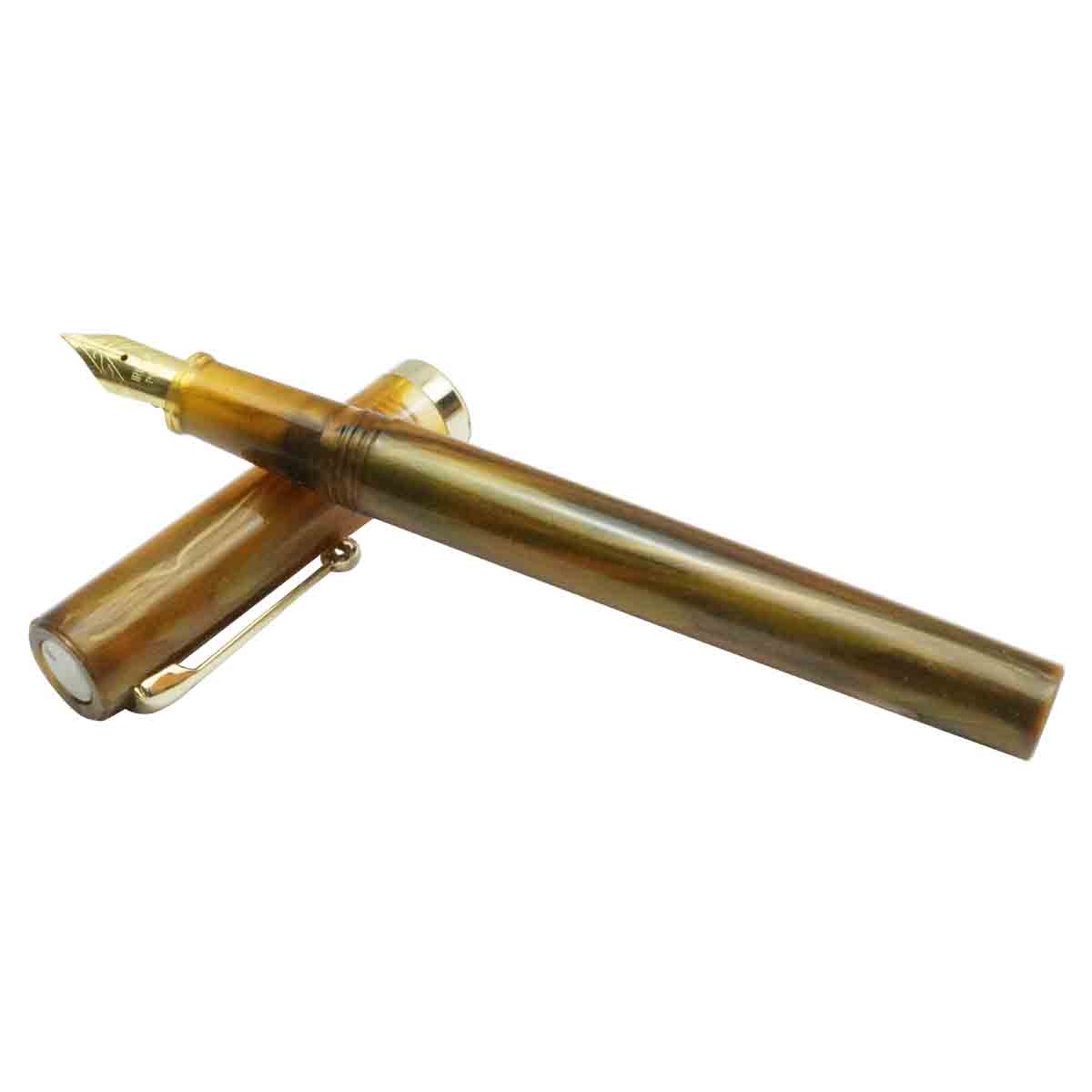 Oliver 1000 FM Orange Body Fountain pen Model 18741