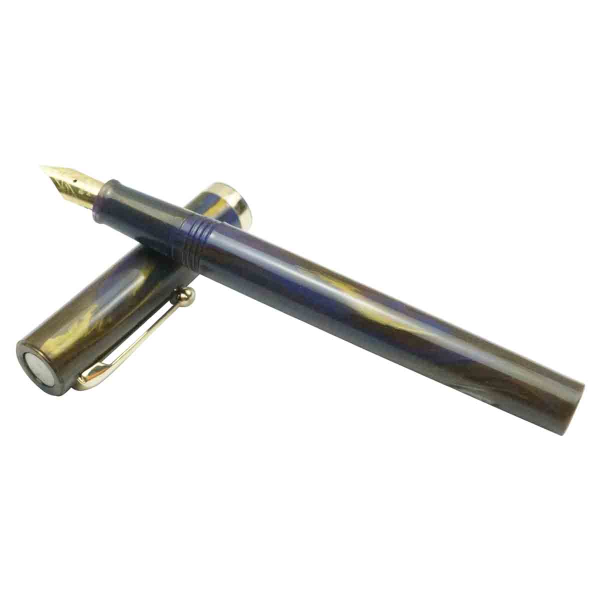 Oliver 1000 FM Violet Marble Fountain pen Model 18744