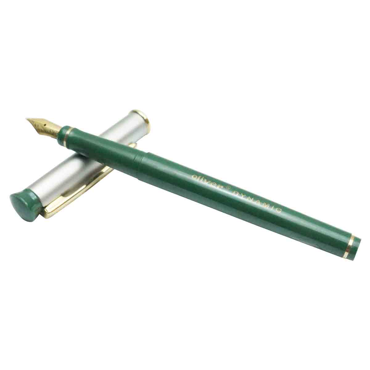 Oliver Dynamic Gold Cap Green Body Fountain Pen Model 18765