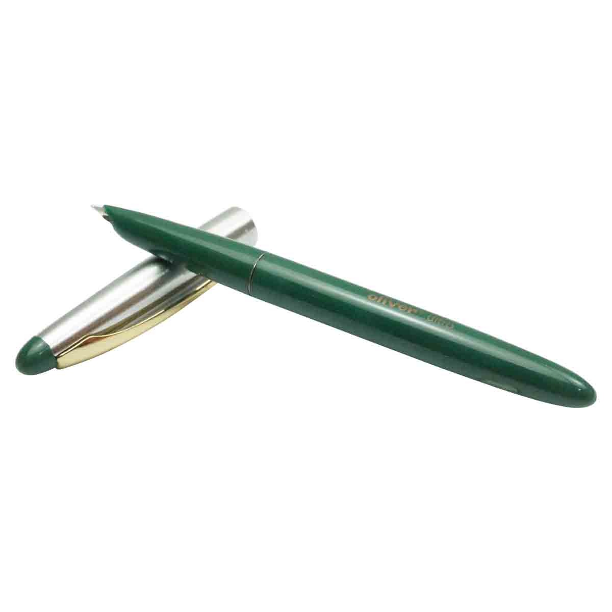 Oliver Ultra Green Body Silver Cap Fountain Pen Model 18772