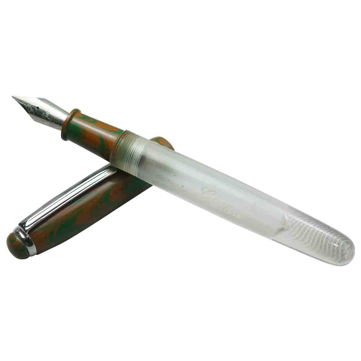 Gama Half Demonstrator - Green and Orange mixed marble finish eye ...