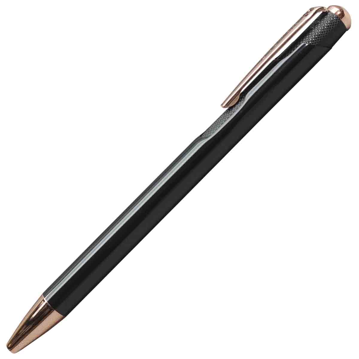 Unomax Lumina Grey Body copper trim Retractable Ball Pen Model 19116