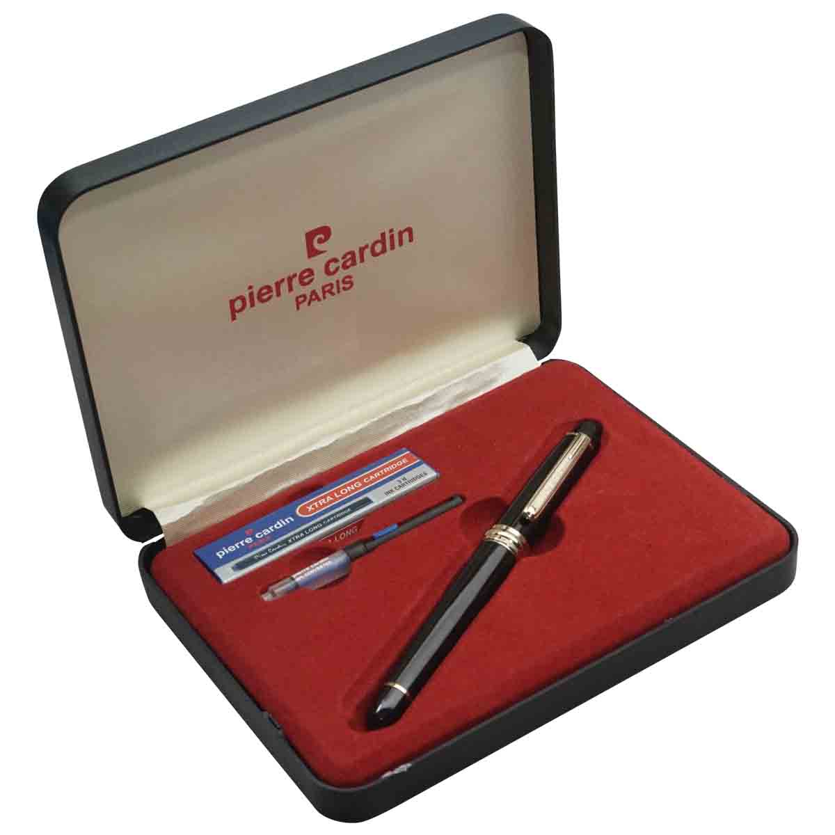 Pierre Cardin President Full Black Color Body With Clip Clip Medium Nib ...