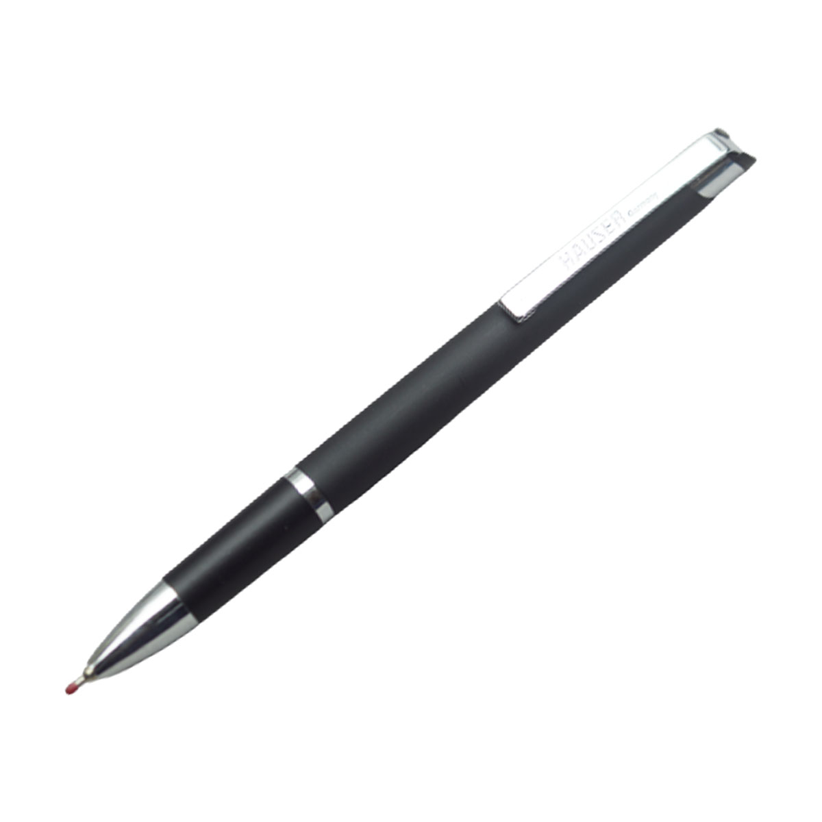 Hauser Arena Black Color Body With Silver Clip Fine Tip Click Type Ball ...
