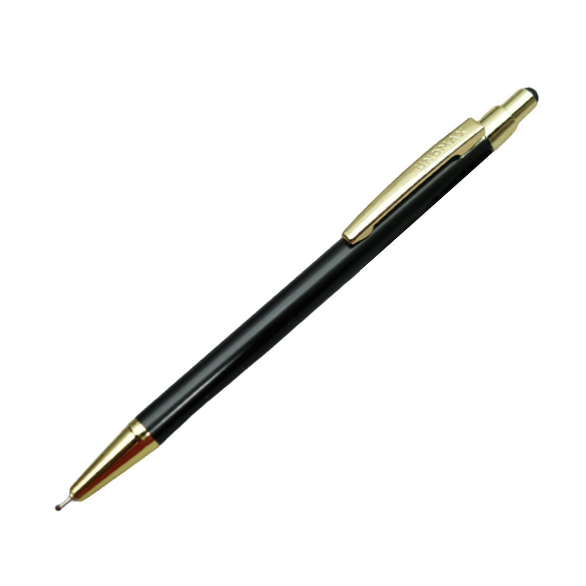 Unomax Stylus Gold Balck Color Body With Gold Trim Blue Writing 0.7 mm ...