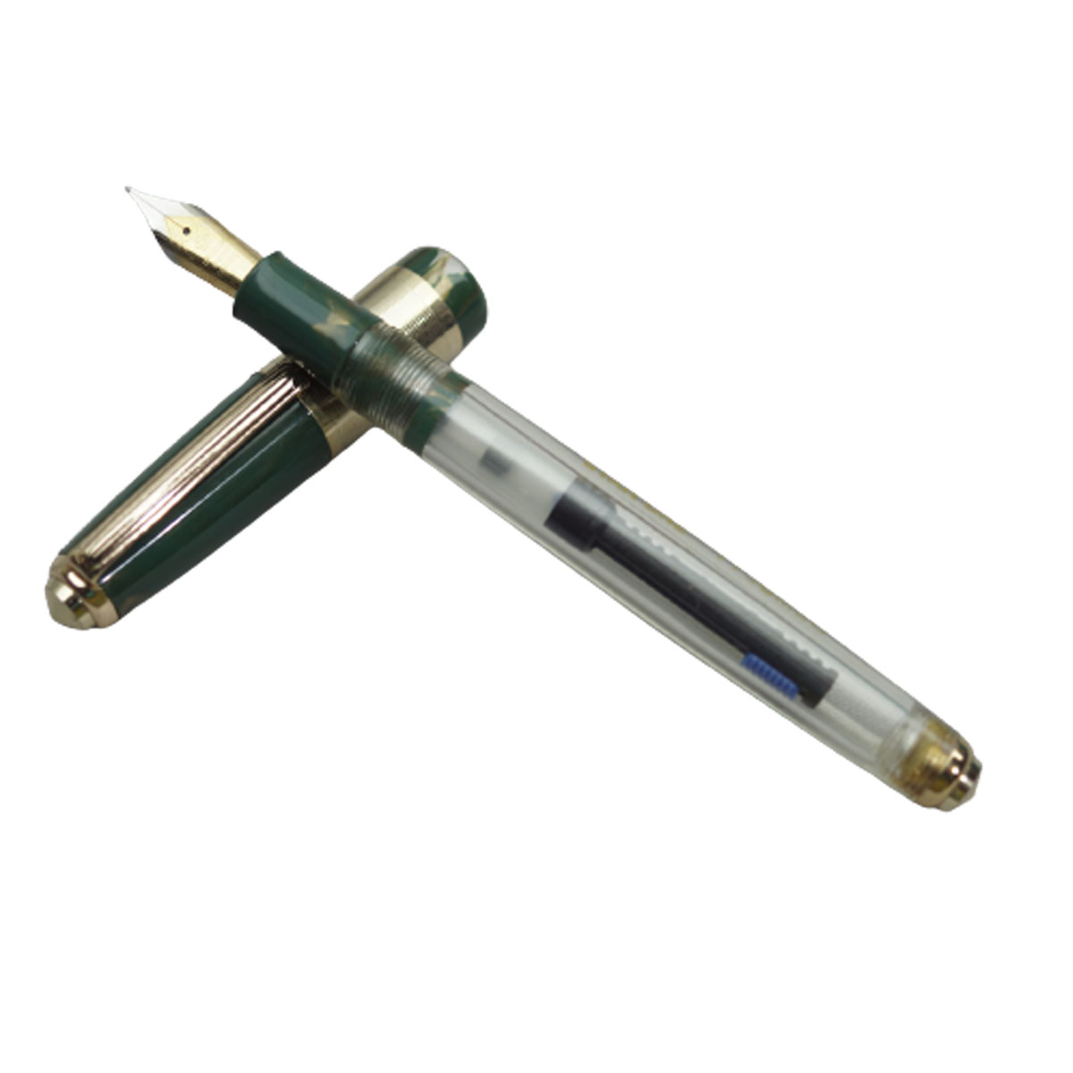 Star One 71 Jumbo Green Color Cap With Transparent Body Convertor Ink ...