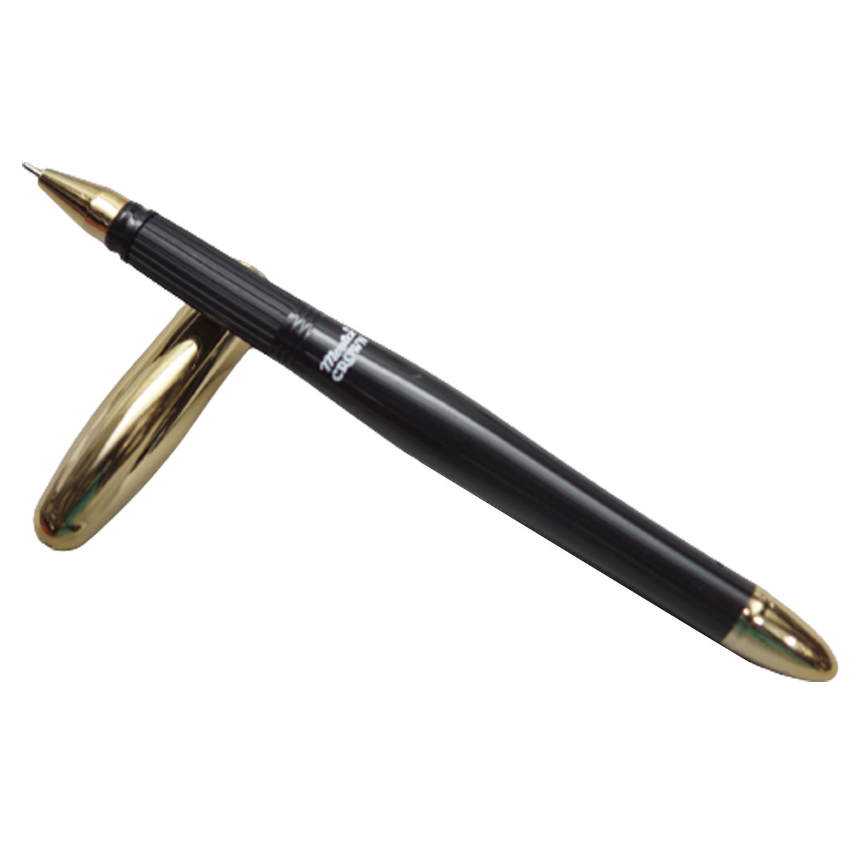 Montex Crown BlacK Color Body With Gold Cap Rubber Grip Fine Tip Cap ...