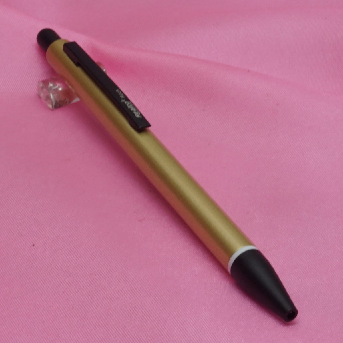 Realto Rock Gold Color Body With Black Color Clip Fine Tip Jotter ...