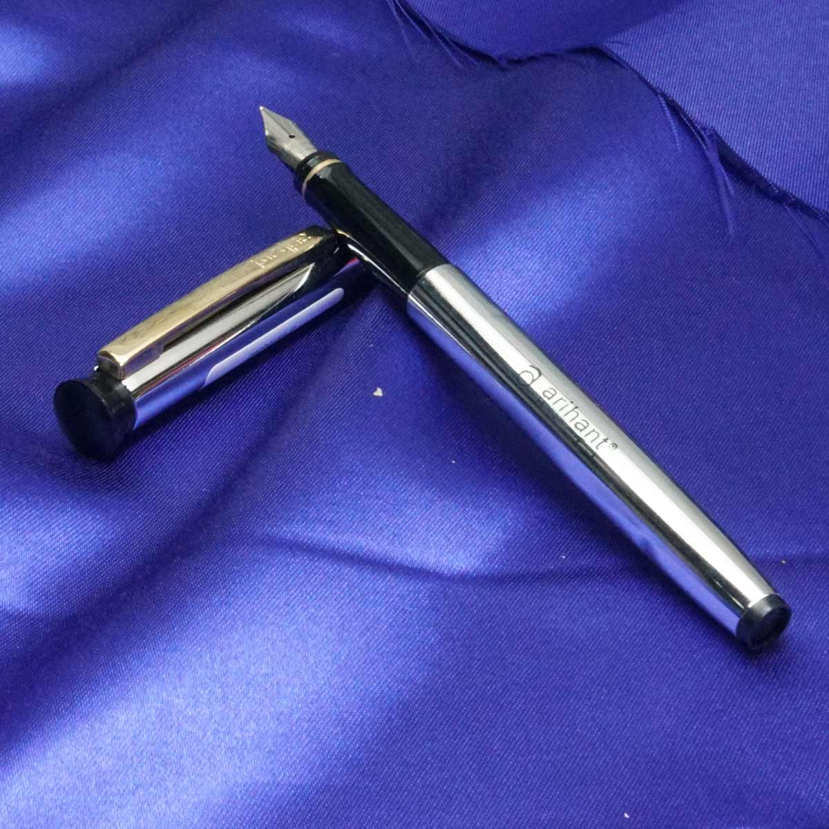 Arihant Hi-Fi Silver Body and Cap Black Trims No.5.5 SSF Fine Tipped ...