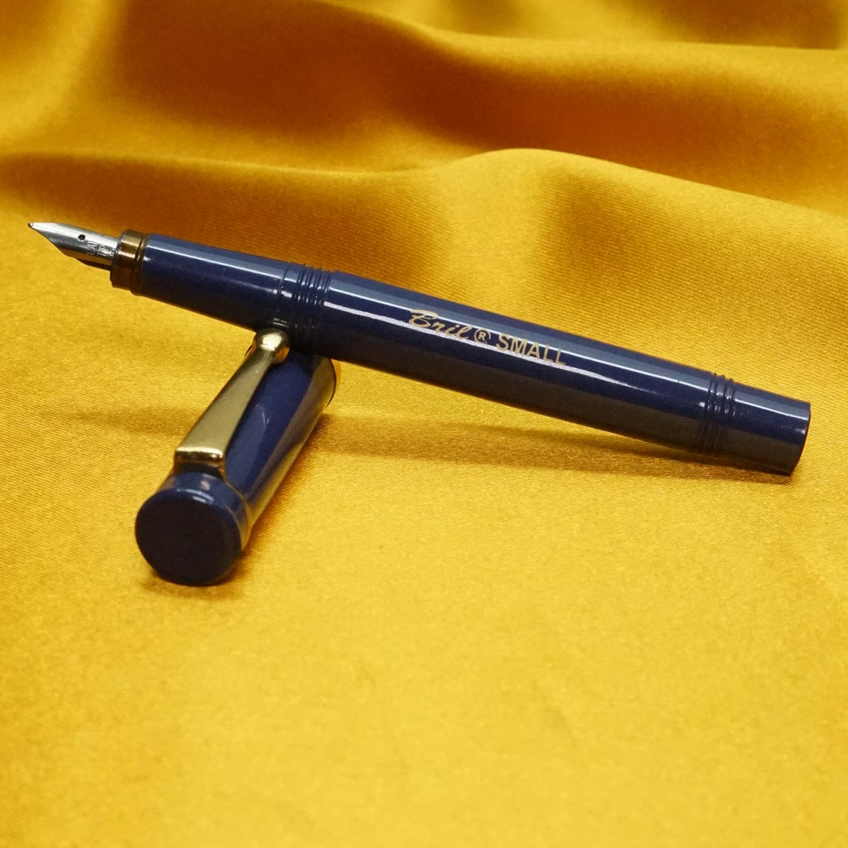 Brill Small Dark Blue Color Body and Cap Gold Trims No.0 SSF Fine ...