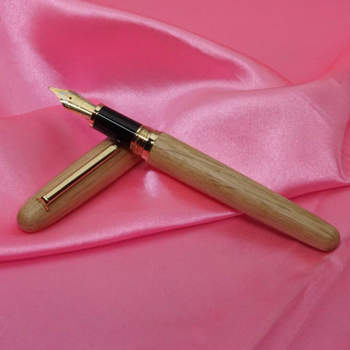 Jinhao No.9056 Inheritance - Maple Wooden Body and Cap with Trims Nib ...