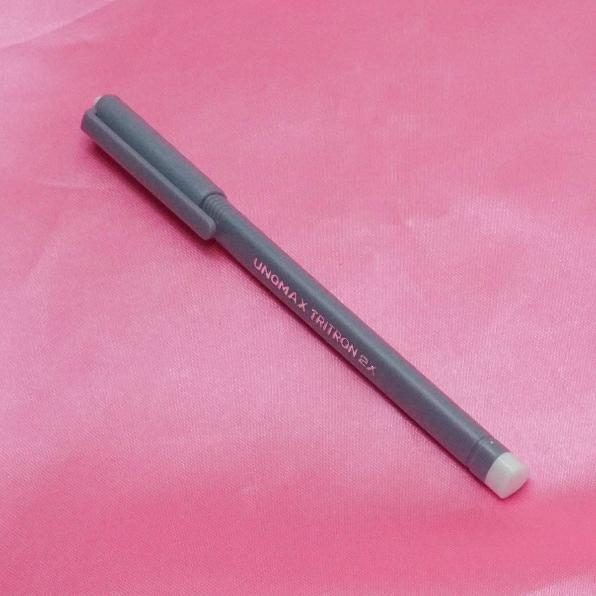 Unomax Tritron 2X Triangle Grip Mat Grey Color Body Black Writing With ...