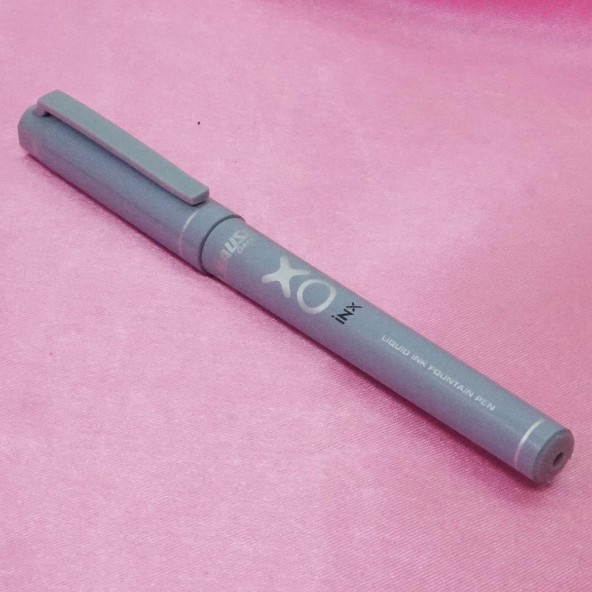 Hauser INX XO Grey Color Body With Fine Nib Catridge And Convertor Type ...