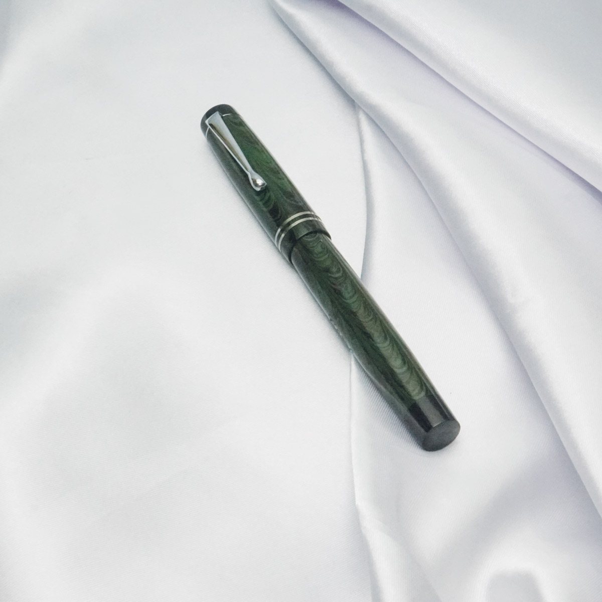 Gama Forever Ebonite Dark Green marble finish Body and Cap No.35 SSF ...