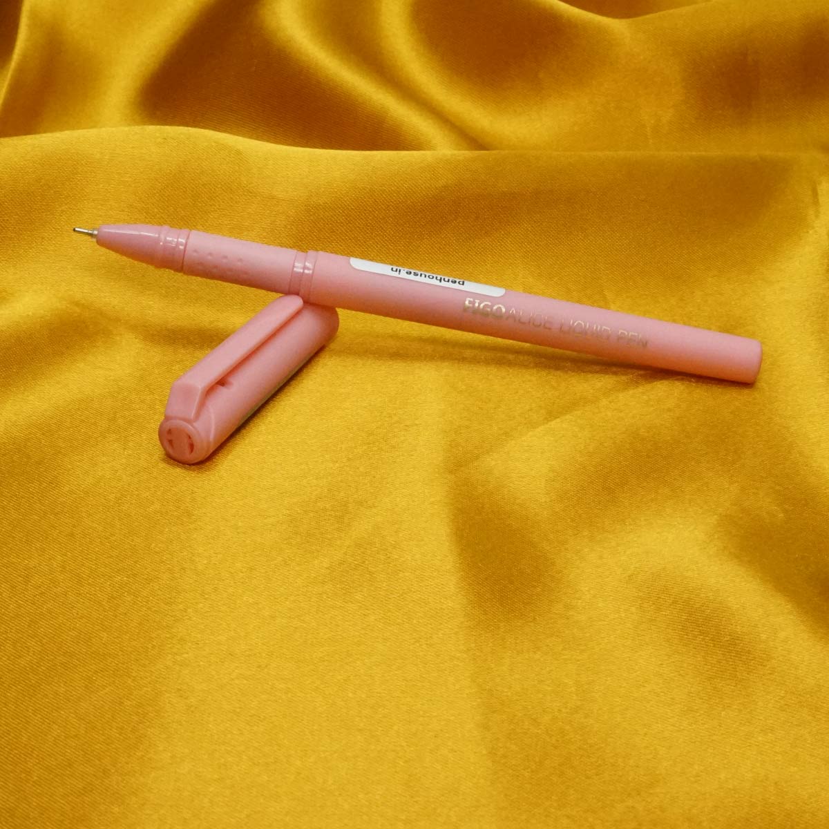 Figo Alice Mat Red Color Body With Fine Tip Red Writing Ball Pen SKU 21225