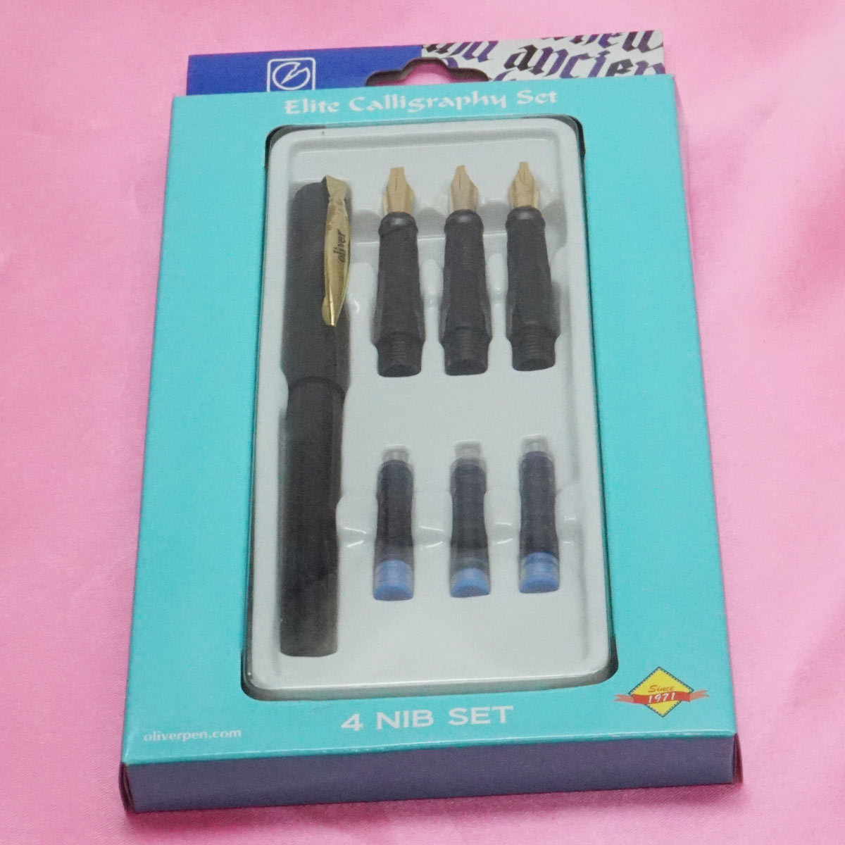Oliver Elite Calligraphy Black Color Body With 4 Different Nibs ...