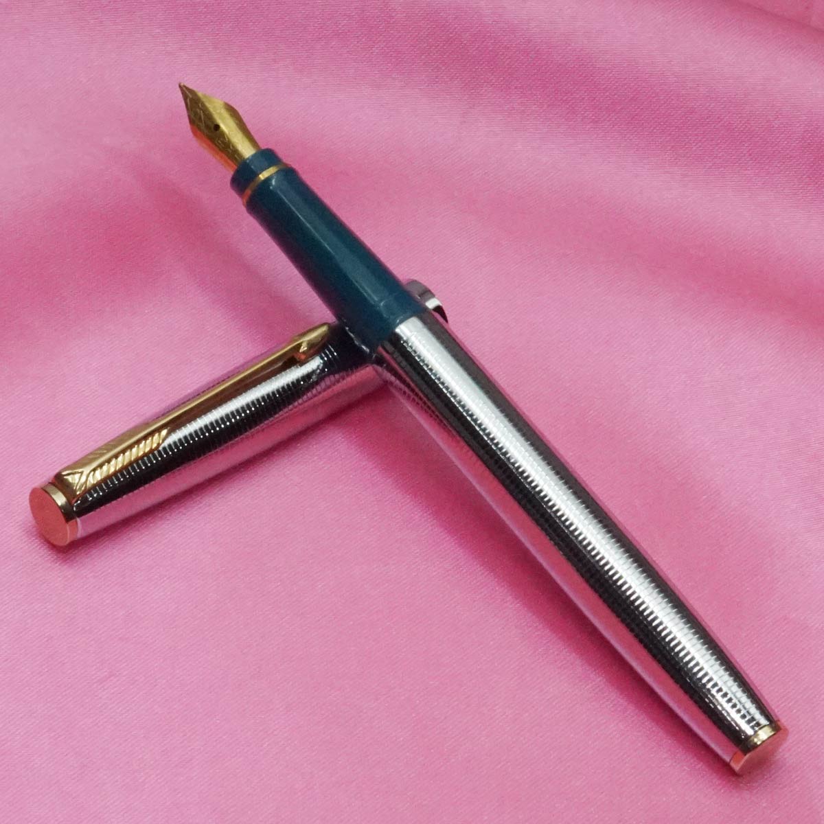 Oliver 48 Full Steel Designed Body Turquoise Blue Grip With Gold Trim 5 ...