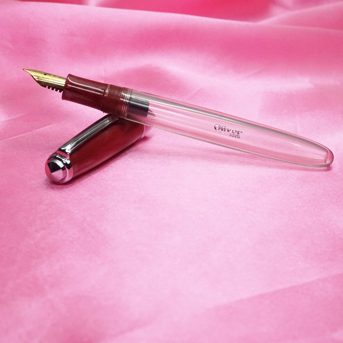 Oliver 69HT Red Color Pattern Deigned Cap With Transparent Body Fine ...